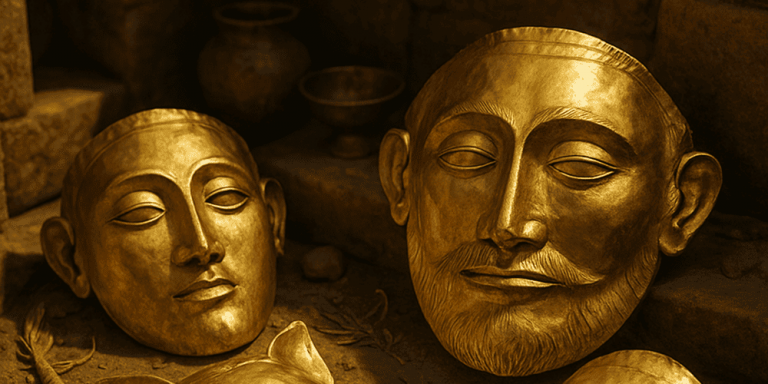 Mycenaean Funeral Masks: Gold Masks, History, and Symbolism | ToddMasks